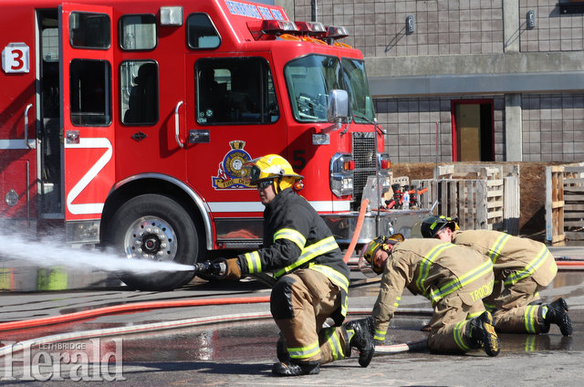 Fire recruits training to join ranks
