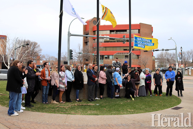 Flagraising kicks off Volunteer Week