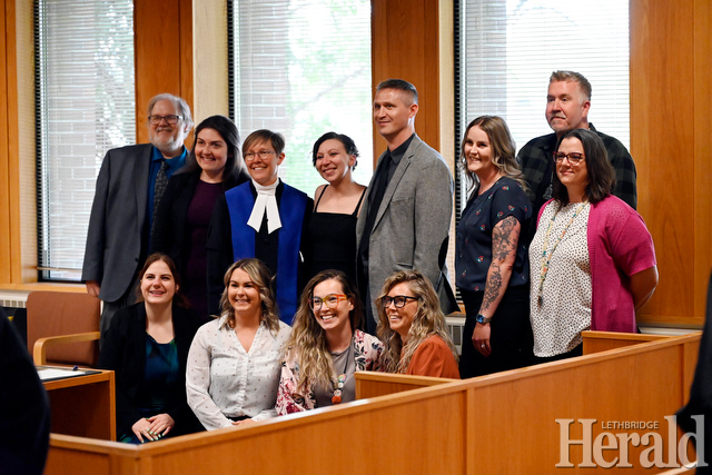 Drug treatment court celebrates first female grad