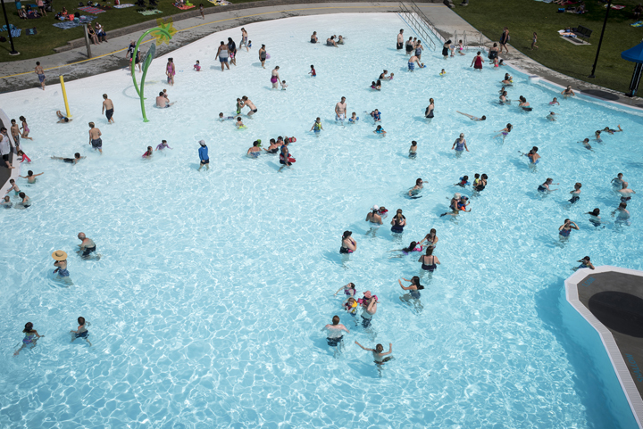 Pools make a splash in the heat