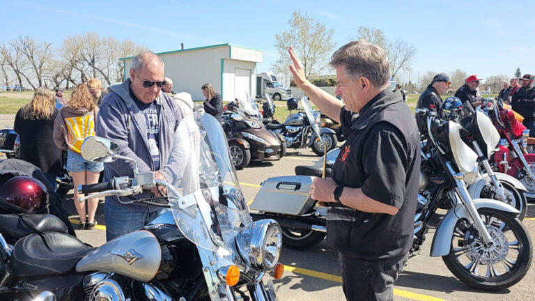 Local bikers seek divine help at second annual Blessing of the Bikes