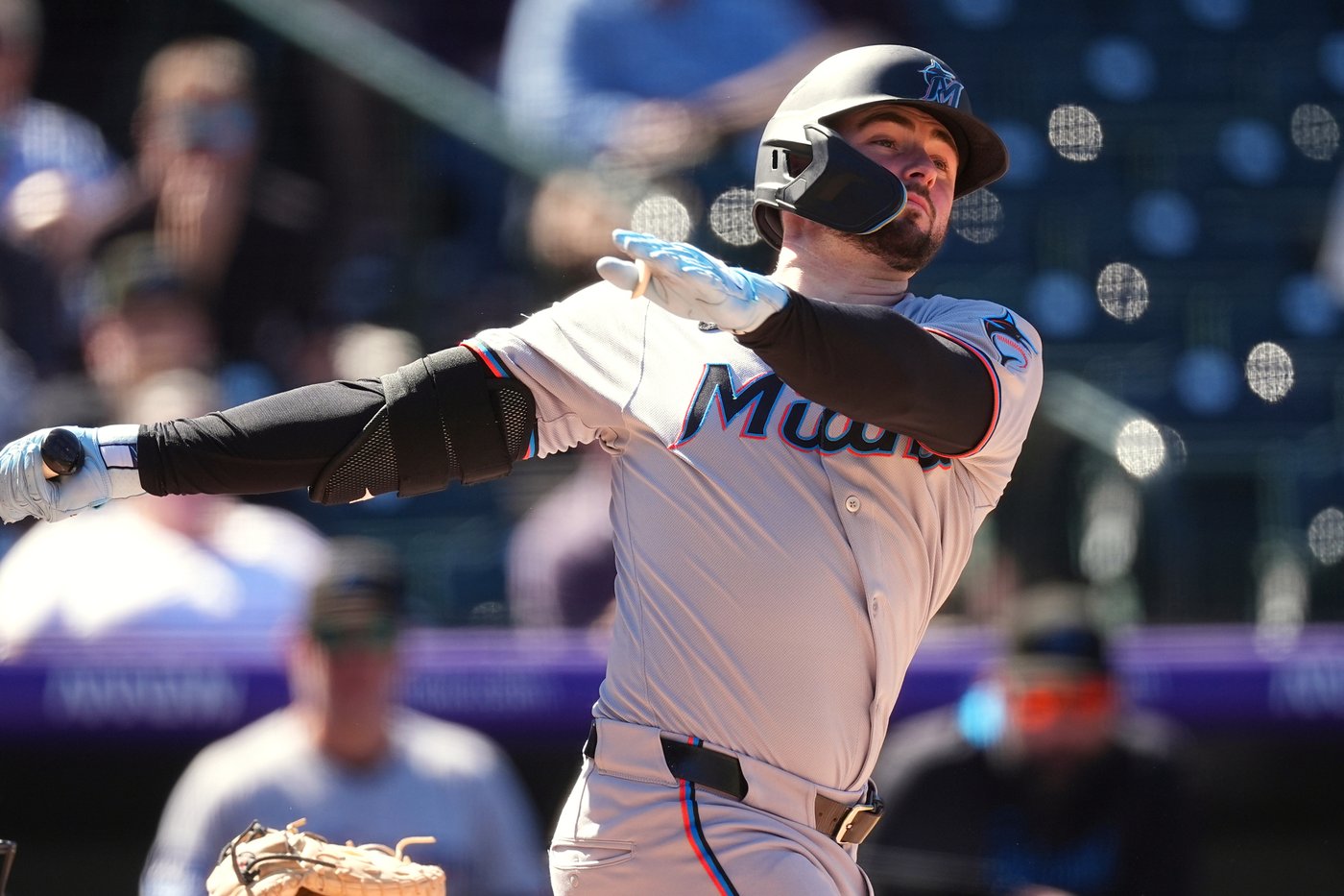Liam Hicks' career-high 4 RBIs help Marlins beat Rockies 9-7 for 3-game ...