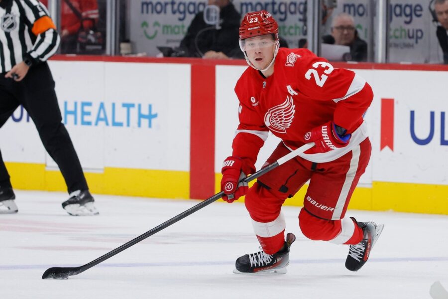 Raymond scores tiebreaking goal in 3rd period as Red Wings beat Rangers 2-1