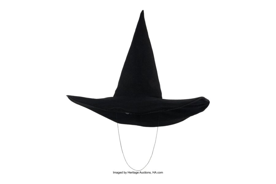 Black hat worn by the Wicked Witch of the West in 'The Wizard of Oz' is ...