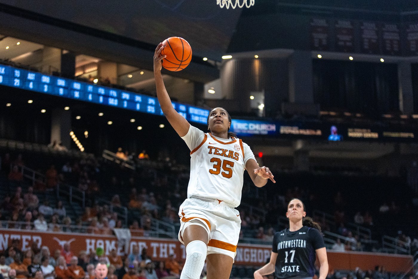 Booker's 28 points lead No. 2 Texas to a 96-38 win over Northwestern State