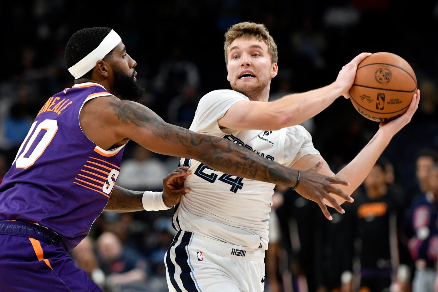 Former Memphis players Dillon Brooks and Grayson Allen star in the Suns ...