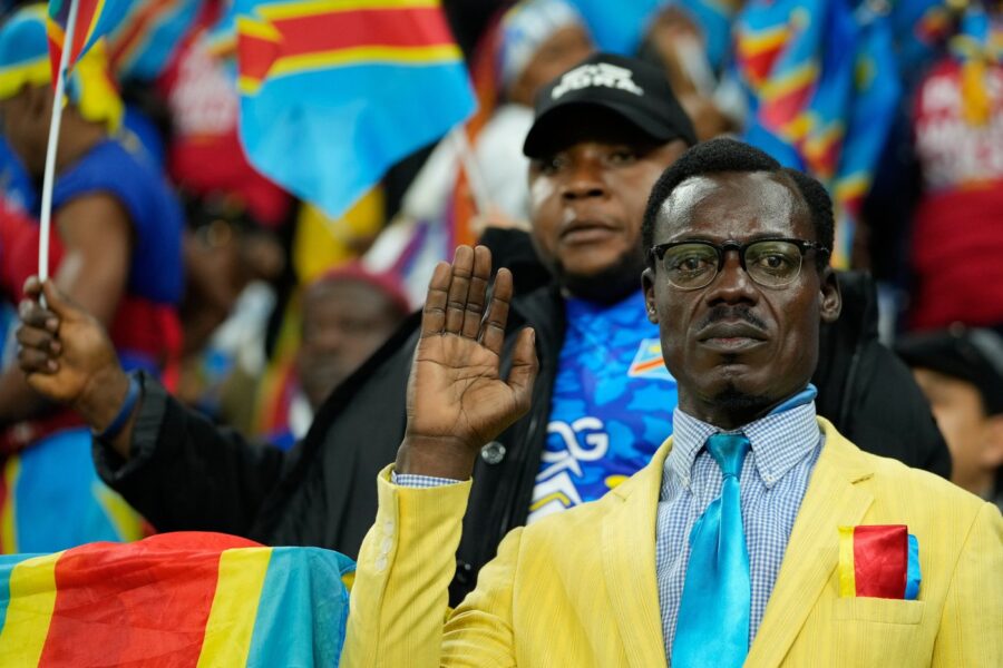 Statuesque Congo fan 'Lumumba' stands above all others at Africa Cup