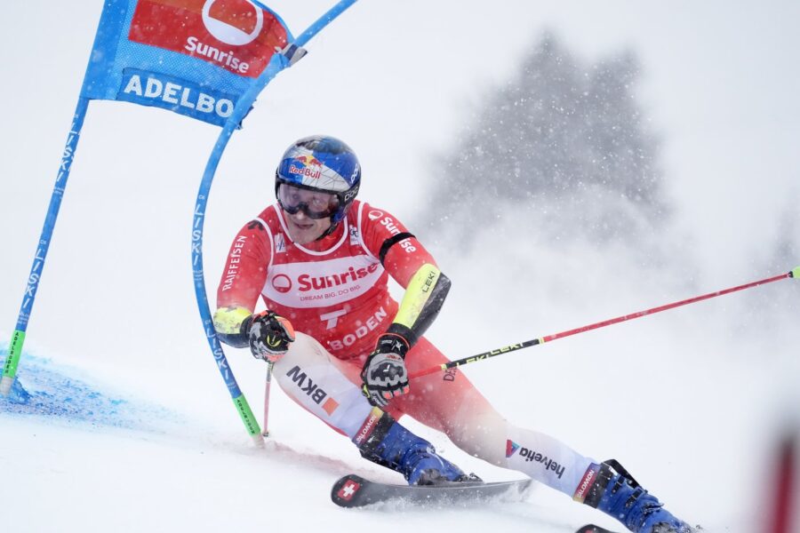 Swiss ski star Odermatt leads World Cup giant slalom seeking record 5th ...