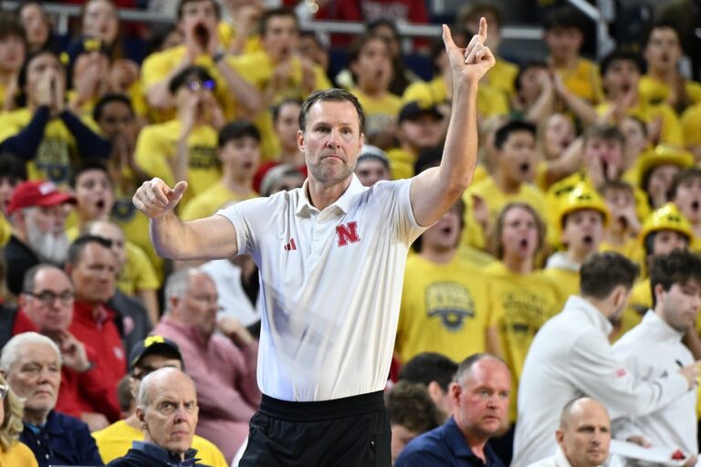 No. 5 Nebraska short-handed in 75-72 loss to No. 3 Michigan, missing ...