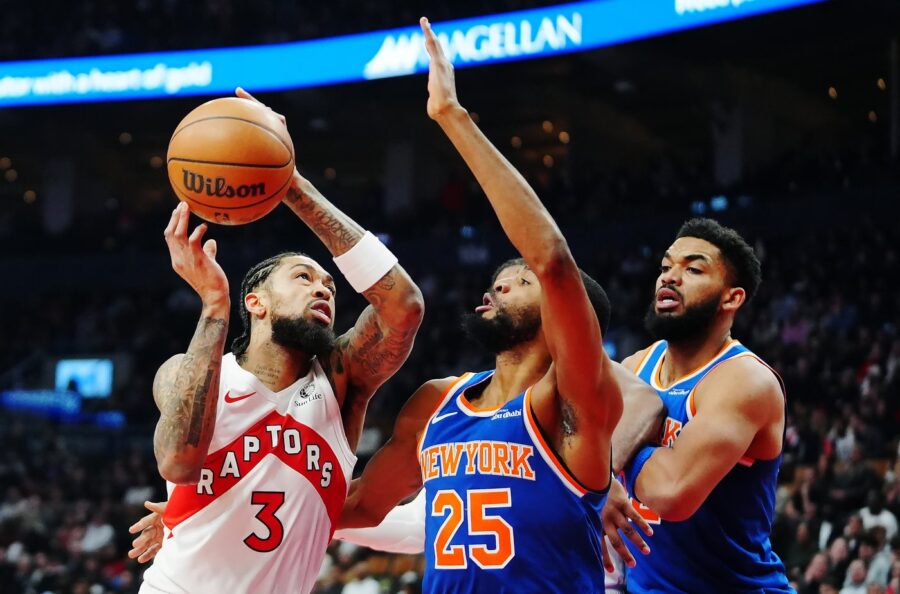Mikal Bridges's 19-point third quarter leads Knicks past Raptors 119-92