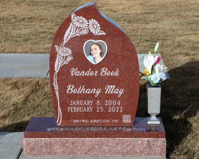 Gravestone QR code provides link to a lost life